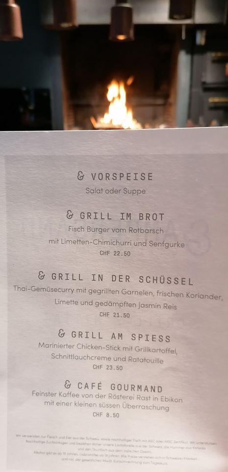Speisekarte von Ampersand Grillrestaurant, Luzern
