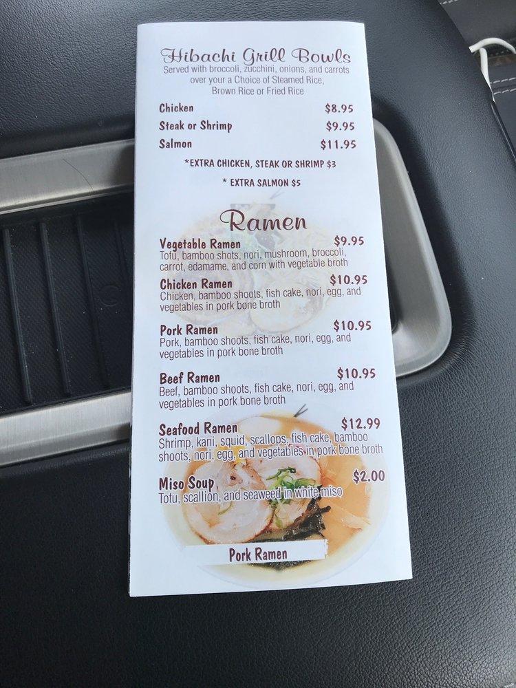Carta del restaurante Poke Fish, Municipio del Shelby