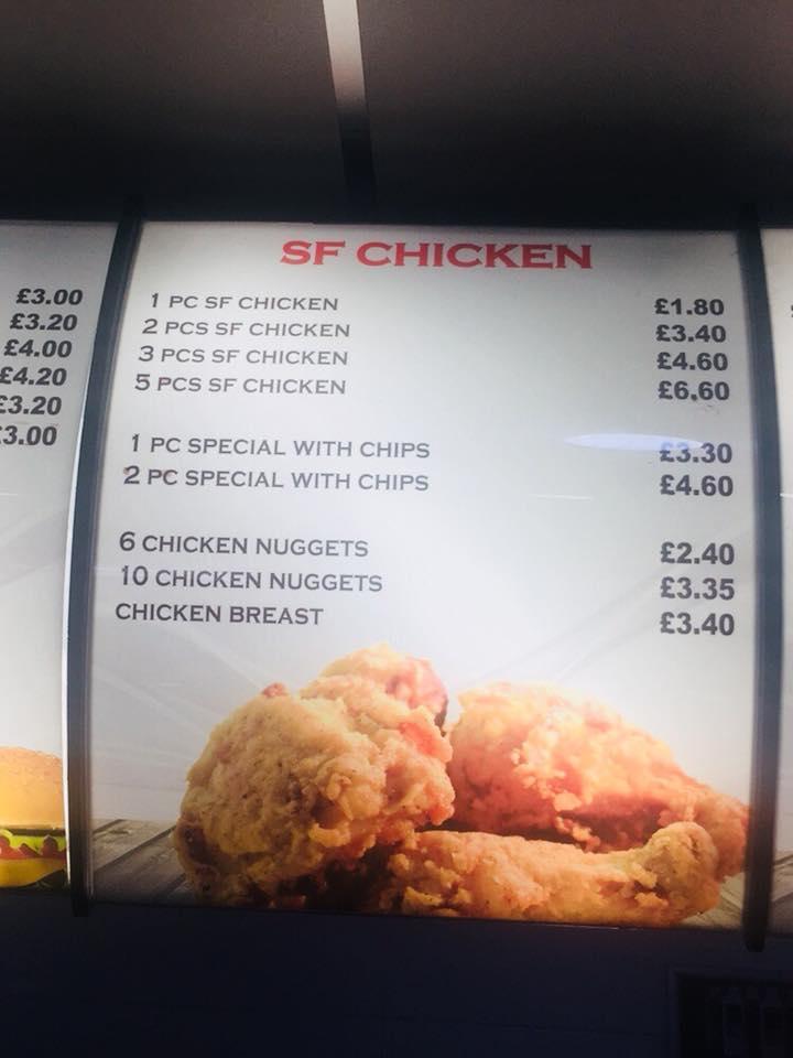 Menu at Atlantic Fish Bar Coton Green, Tamworth, The Precinct