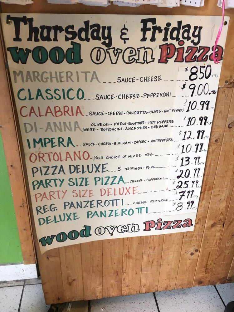 Menu at Calabria Bakery, Toronto, Midland Ave