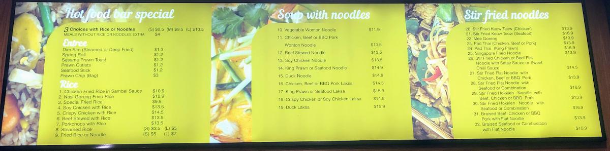 Menu at Kevin’s Kitchen restaurant, Warners Bay