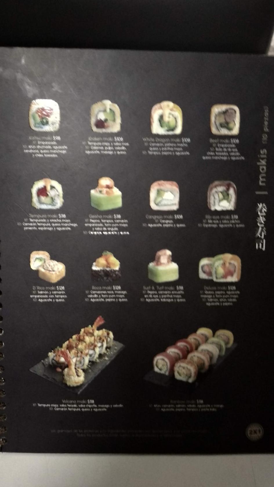 Carta del restaurante Teikit Sushi & Noodles, Ciudad del México, Calz ...