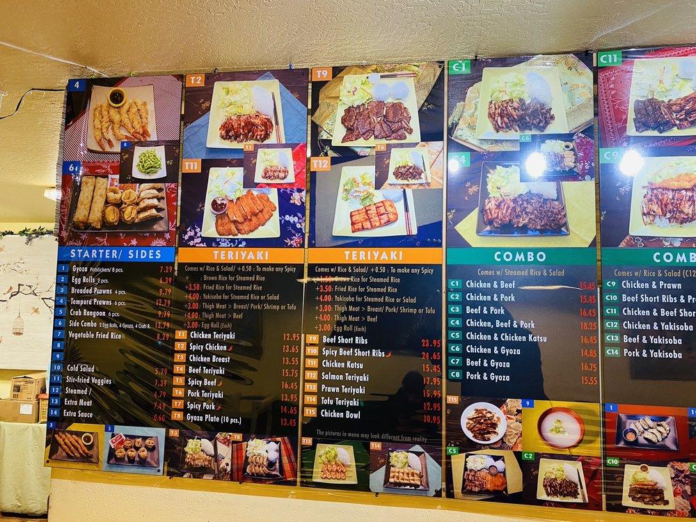 Menu at Best Teriyaki restaurant, Mount Vernon