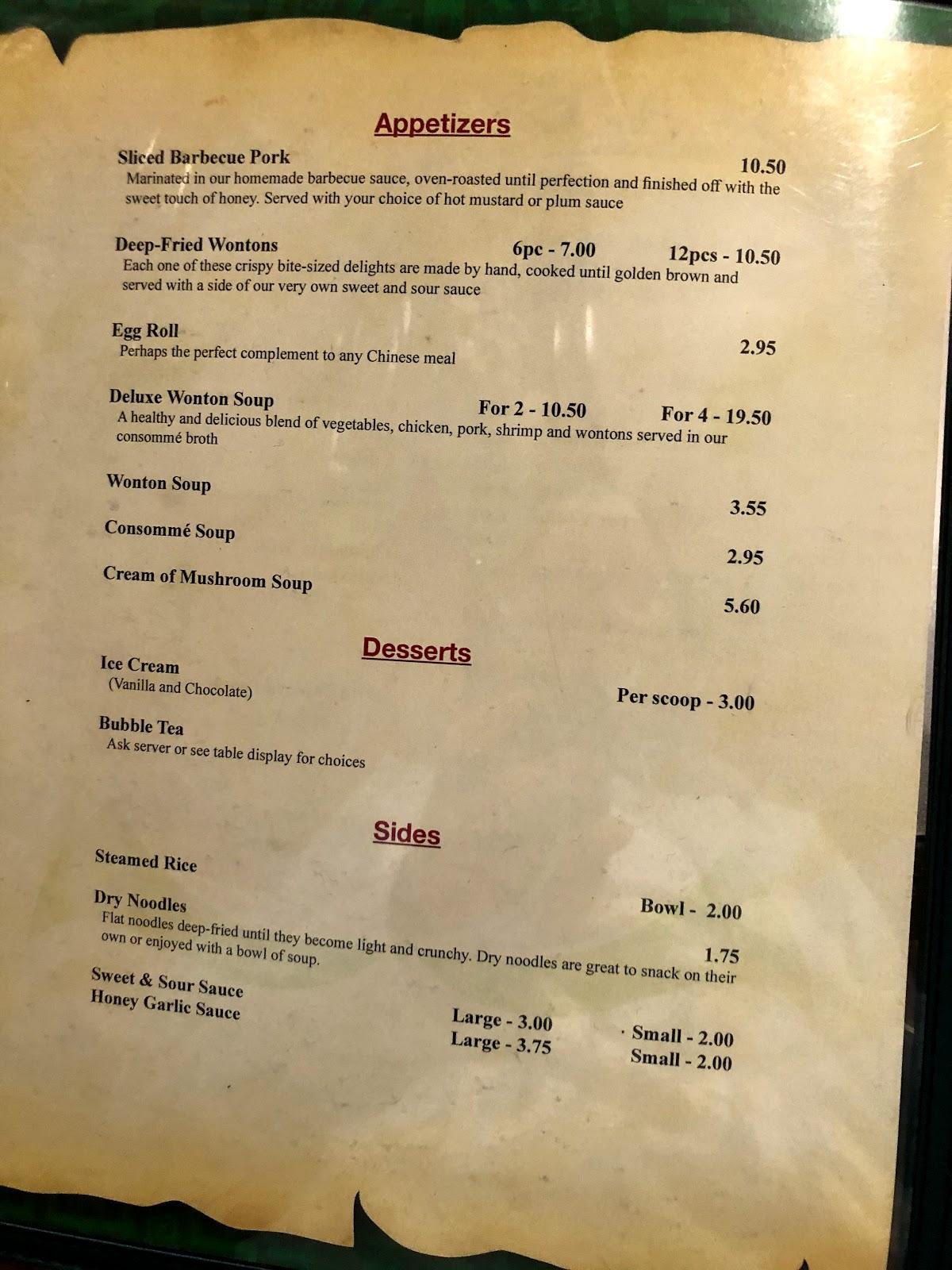 Menu at Club Cafe, Russell