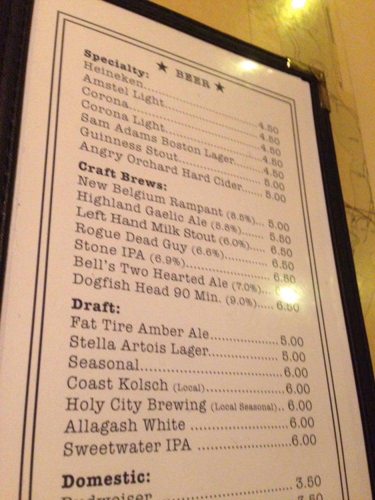 Menu at Fleet Landing Restaurant & Bar, Charleston