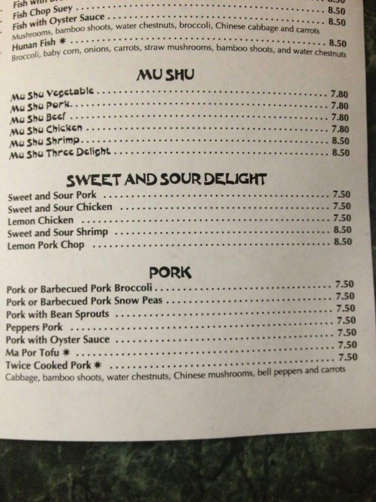 Menu at Mei Hon Chinese Restaurant, Tucson, E Irvington Rd