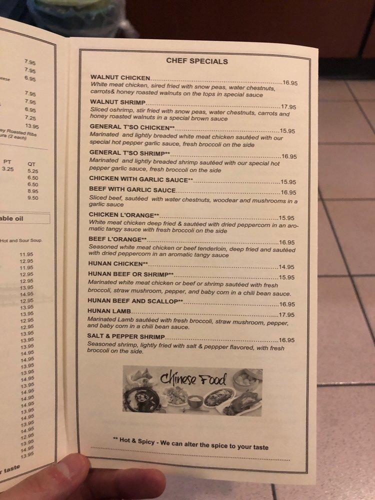 Menu at China Lane Restaurant, Boynton Beach