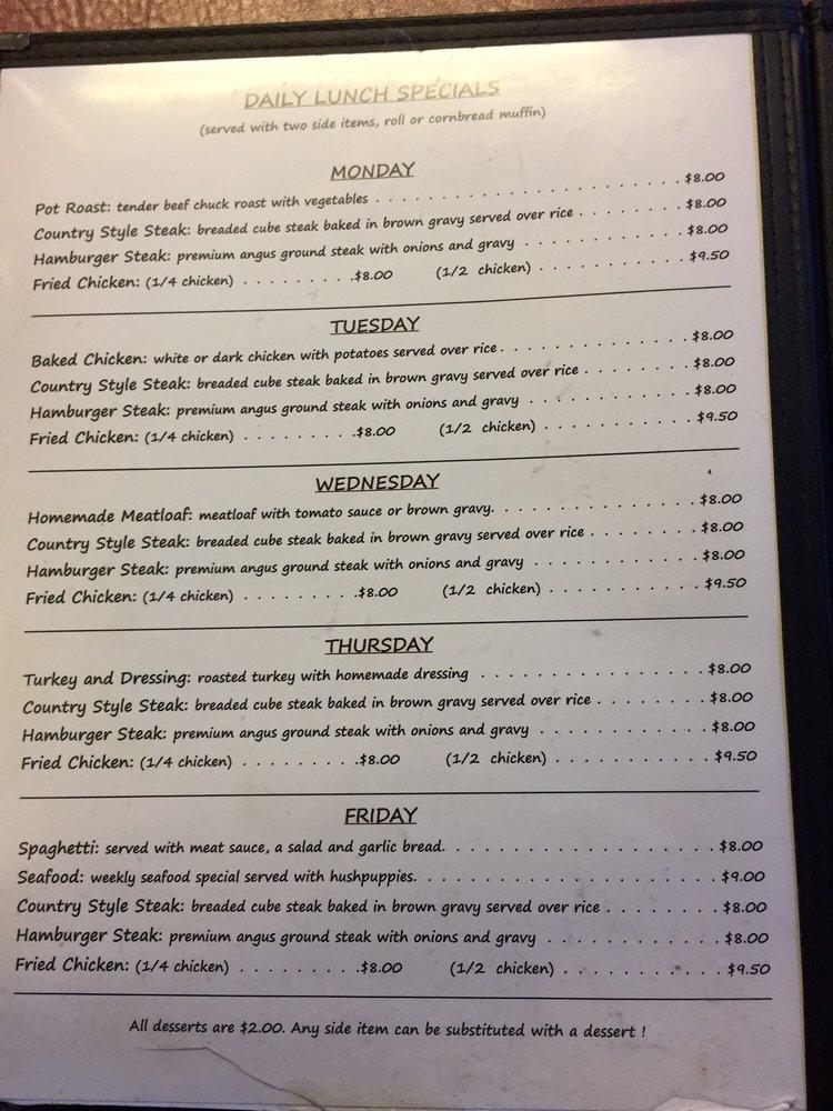 Menu at Stockyard Restaurant, Charlotte, Rozzelles Ferry Rd