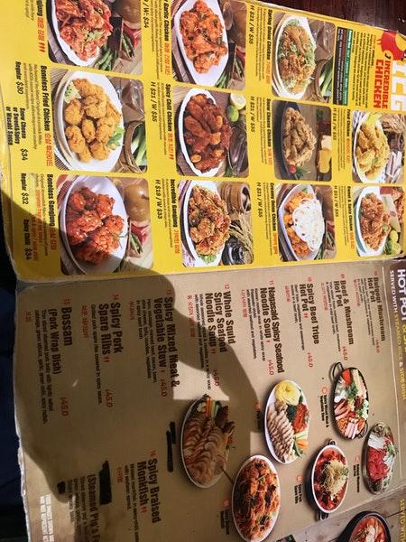 Menu at Incredible Chicken restaurant, Sydney