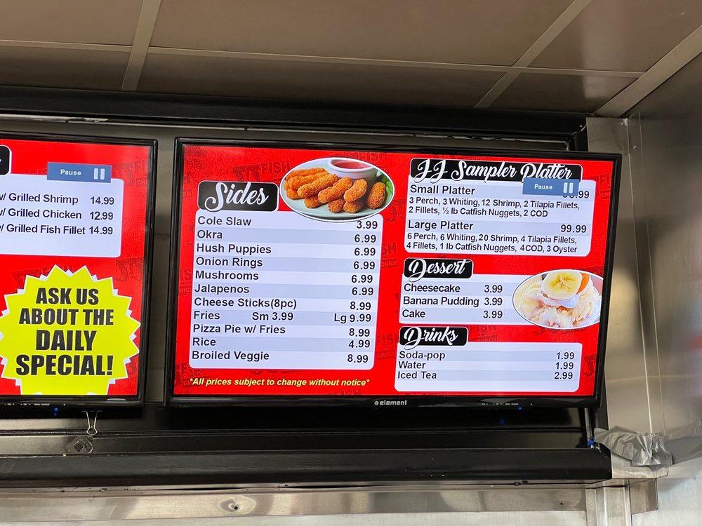 Menu at JJ Fish & Chicken fast food, Lakewood