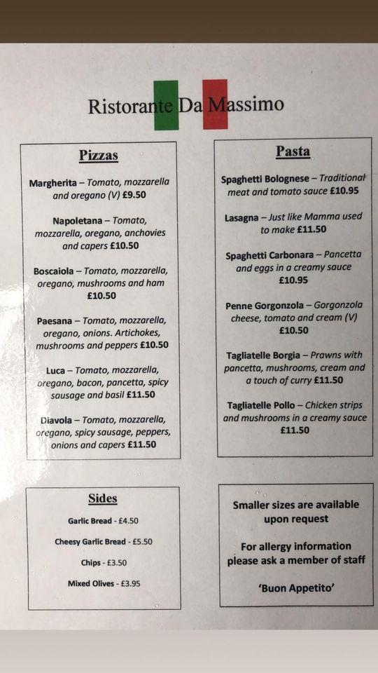Menu at Buffalo Inn pub & bar, Gillingham
