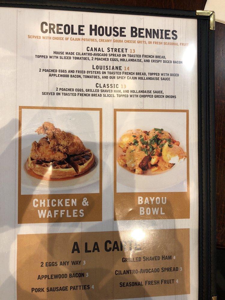 Menu at Creole House Restaurant & Oyster Bar, New Orleans