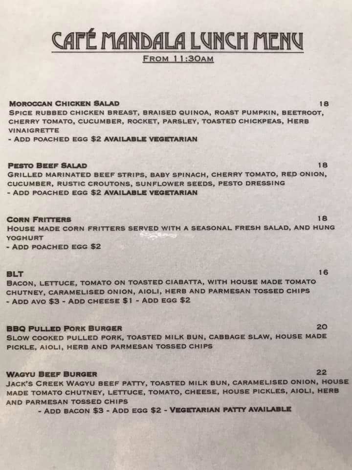 Mandola's Restaurant Menu at Gene Courtney blog