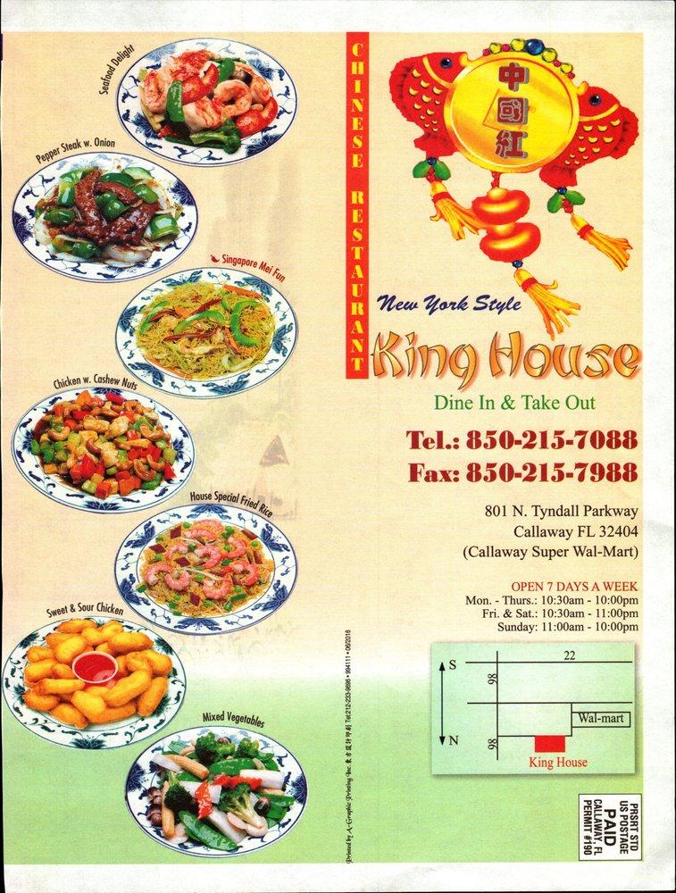Menu at King House restaurant, Panama City
