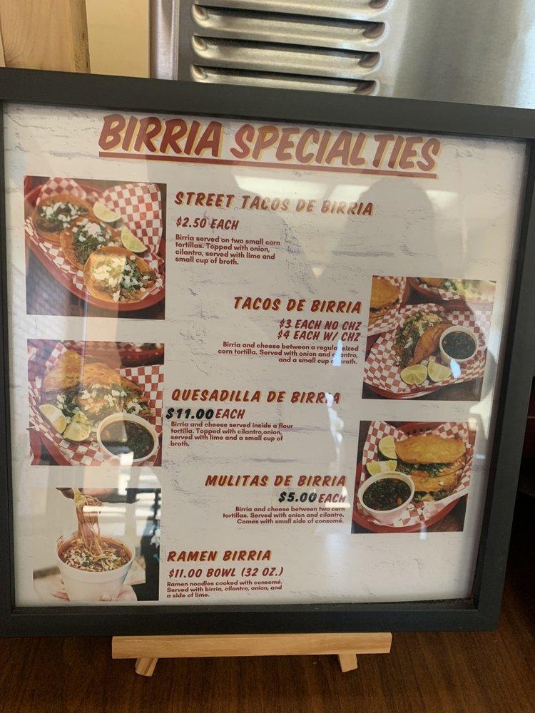 Menu at El Nopal Mexican Food restaurant, Everett