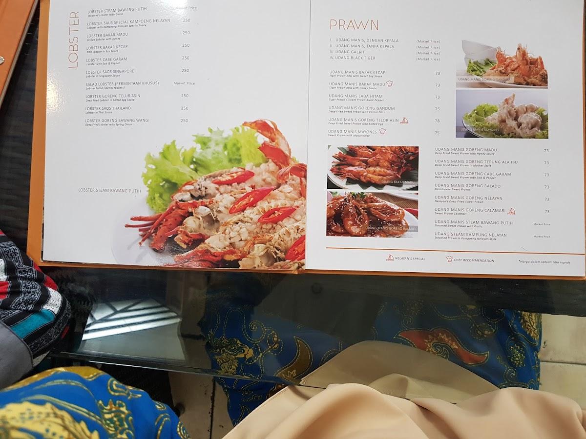 Menu at Restaurant Pondok Kampoeng Nelayan, Kediri