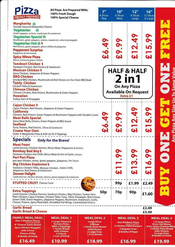 Menu at Big Chicken (hmc approved) restaurant, Birmingham