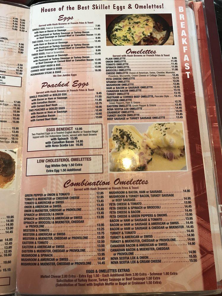 Menu at Waverly Diner restaurant, New York City