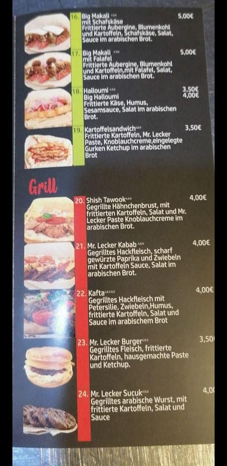 Speisekarte von Mr. Lecker, orientalische Spezialitäten restaurant ...