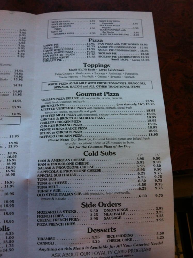 Menu at Villa Rosa Pizza & Restaurant, Yardley, 661 Heacock Rd
