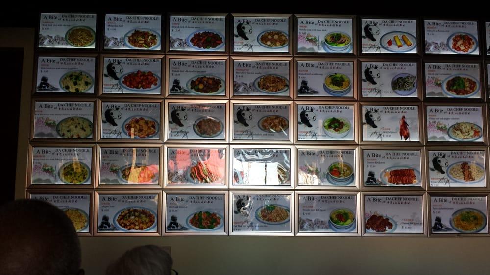 Menu at Da Chef Noodle restaurant, Bermuda Dunes