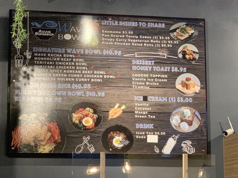 Carta del restaurante Wave Bowl BBBop, Plano