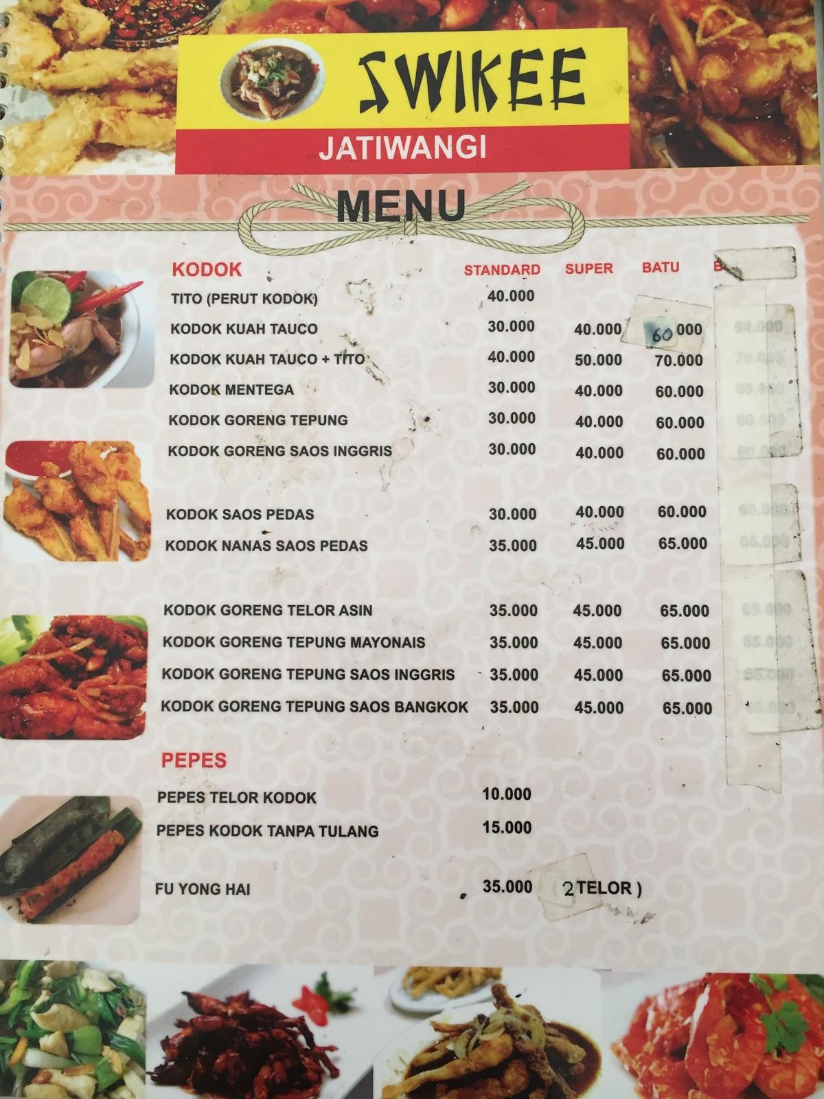 Menu at Swikee Jatiwangi - Gading Serpong restaurant, Tangerang