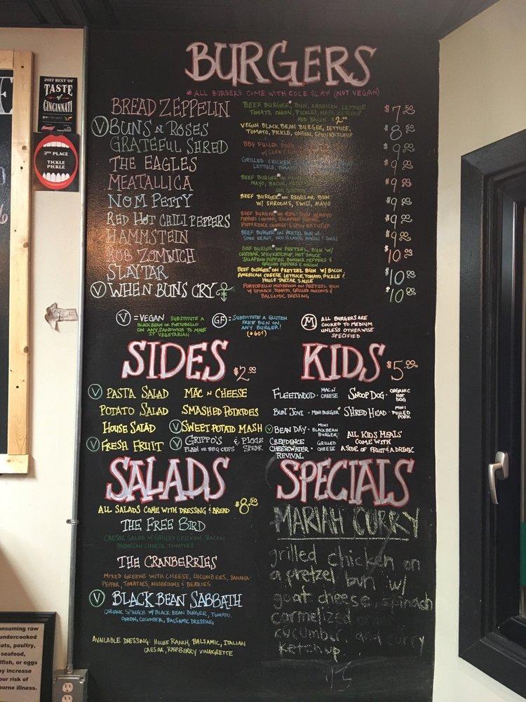 Menu at Tickle Pickle Restaurant, Cincinnati
