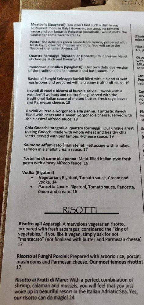 Menu at Amarone pub & bar, Aventura, Biscayne Blvd #107