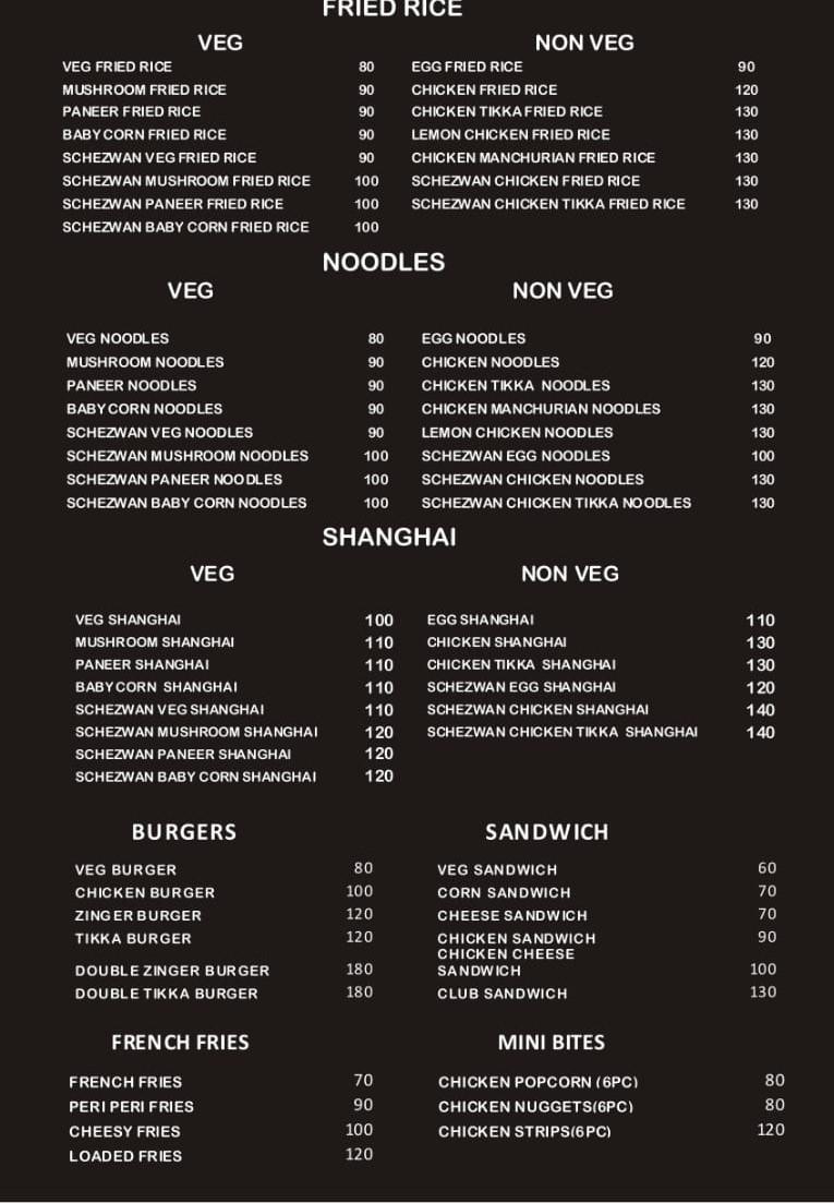 Menu at KITCHEN XPRESS, Bengaluru