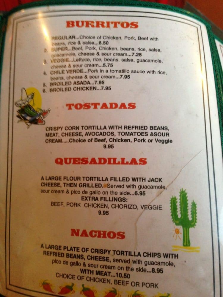 Menu at La Playa pub & bar, Pacifica, CA-1