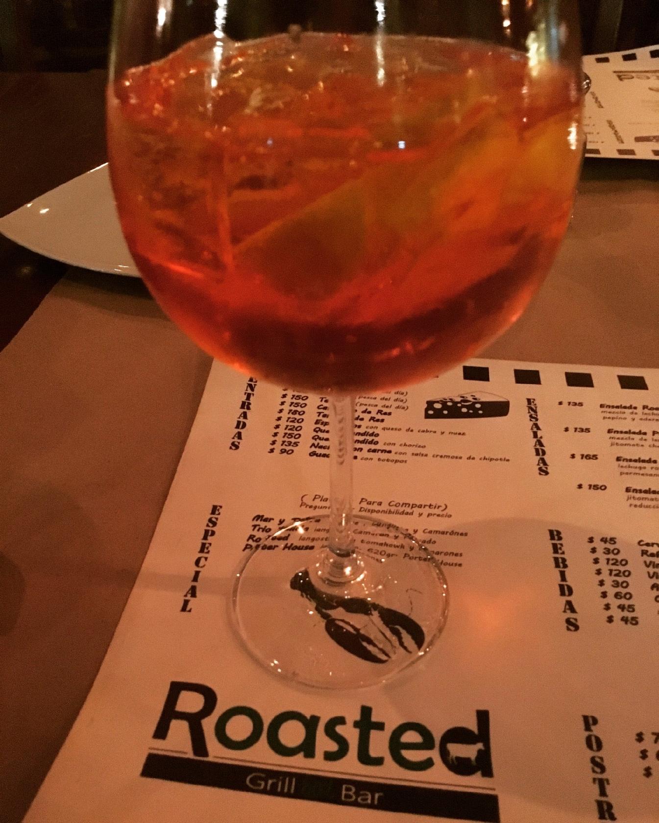 Menu at Roasted Grill & Bar, Cabo San Lucas
