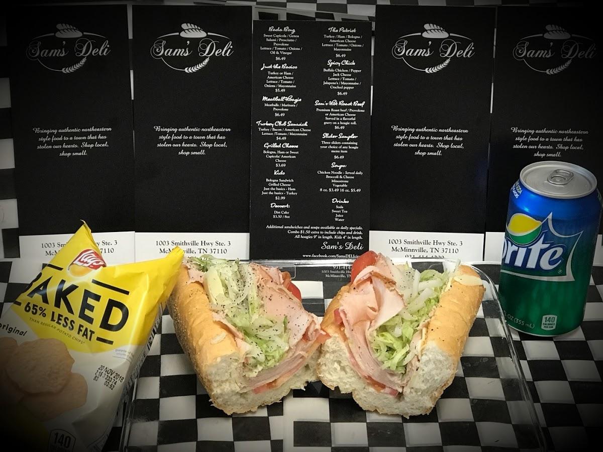 Menu at Sam's Deli & Sweet Box Bakery, McMinnville
