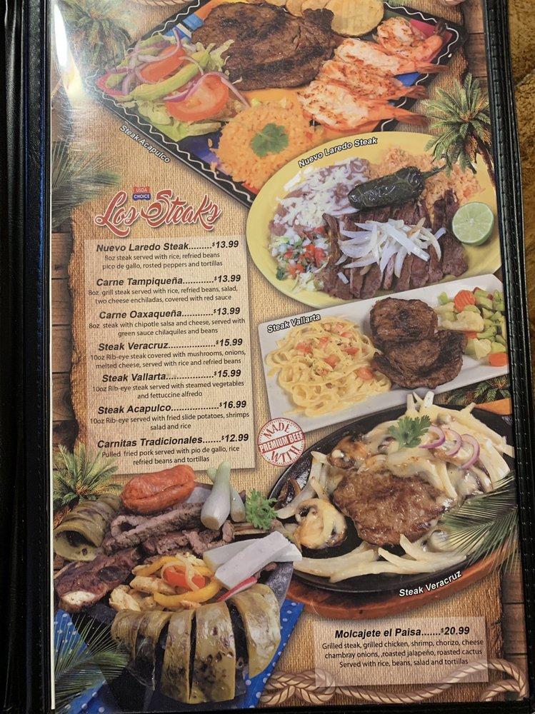 Menu at La Cabana Mexican & Seafood restaurant, Lexington