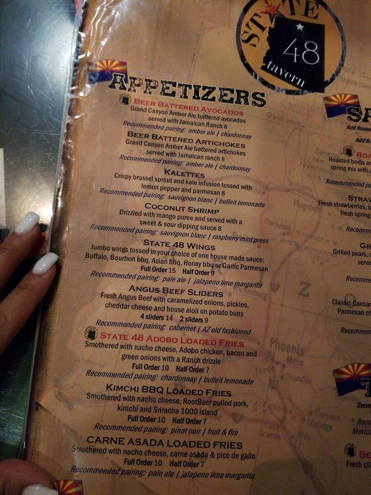 Menu at State 48 Tavern pub & bar, Page
