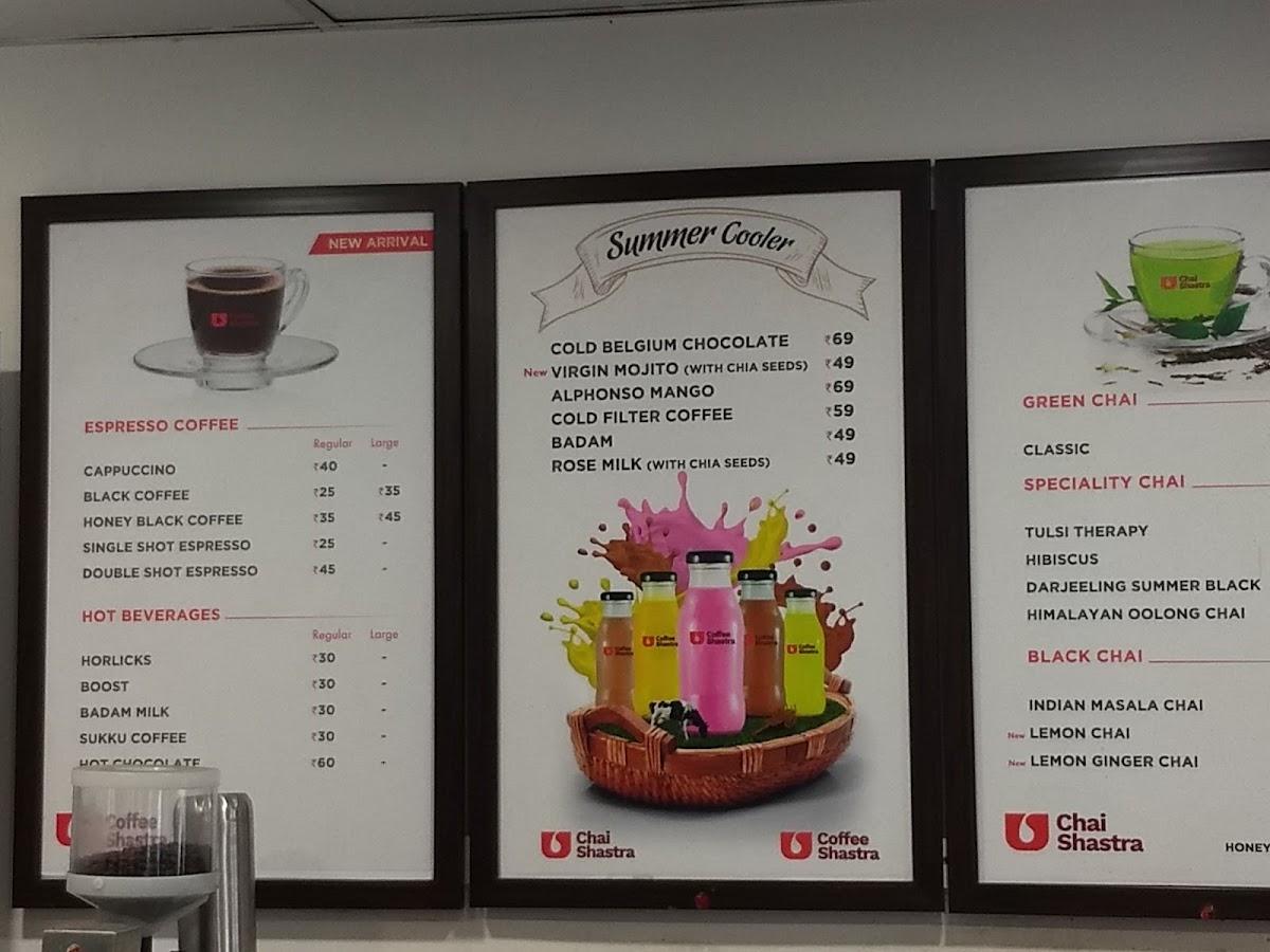 Menu at Coffee Shastra - T.Nagar, Chennai, Coffee Shastra