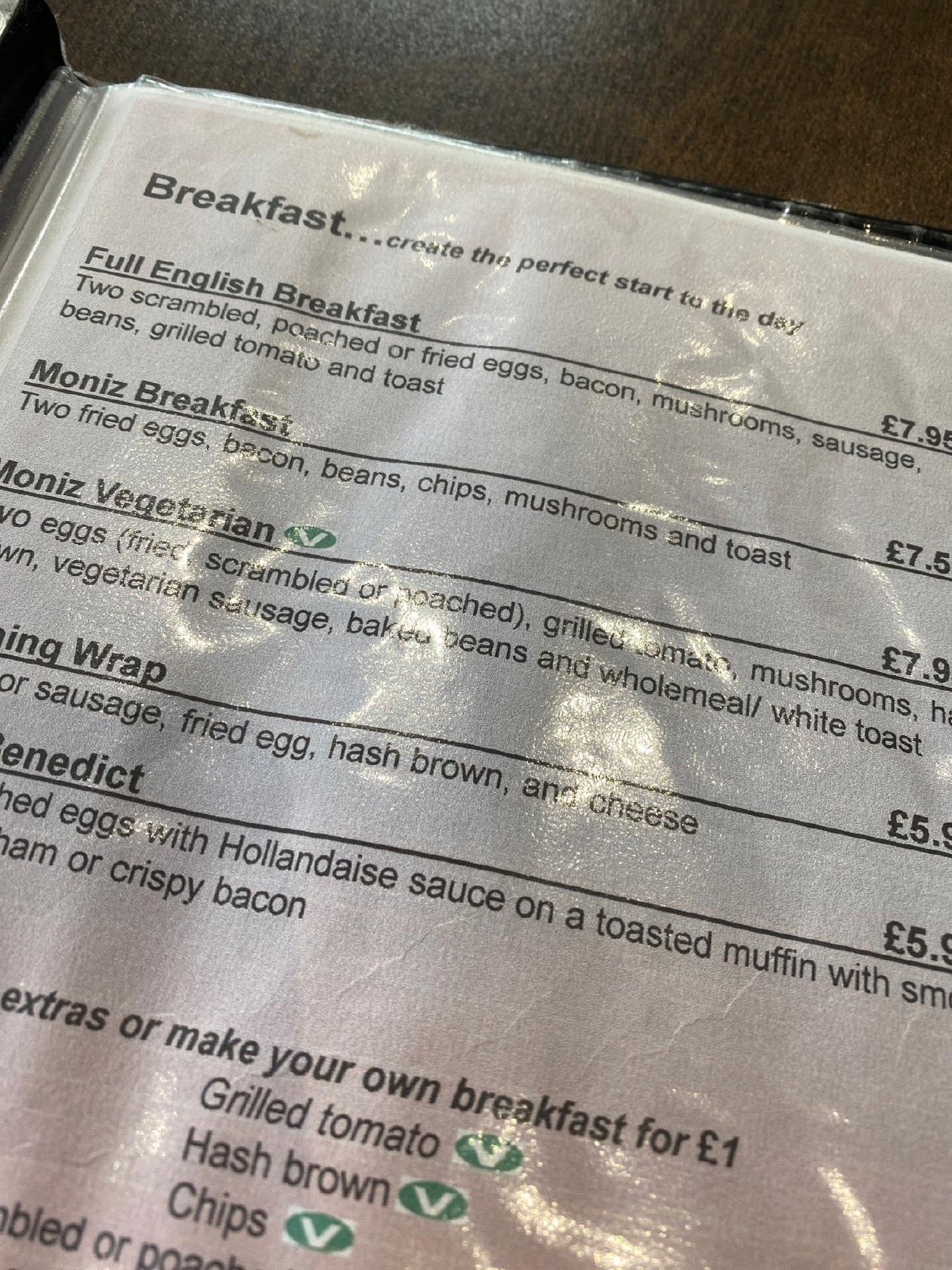 Menu at Permanently Closed restaurant, Hounslow