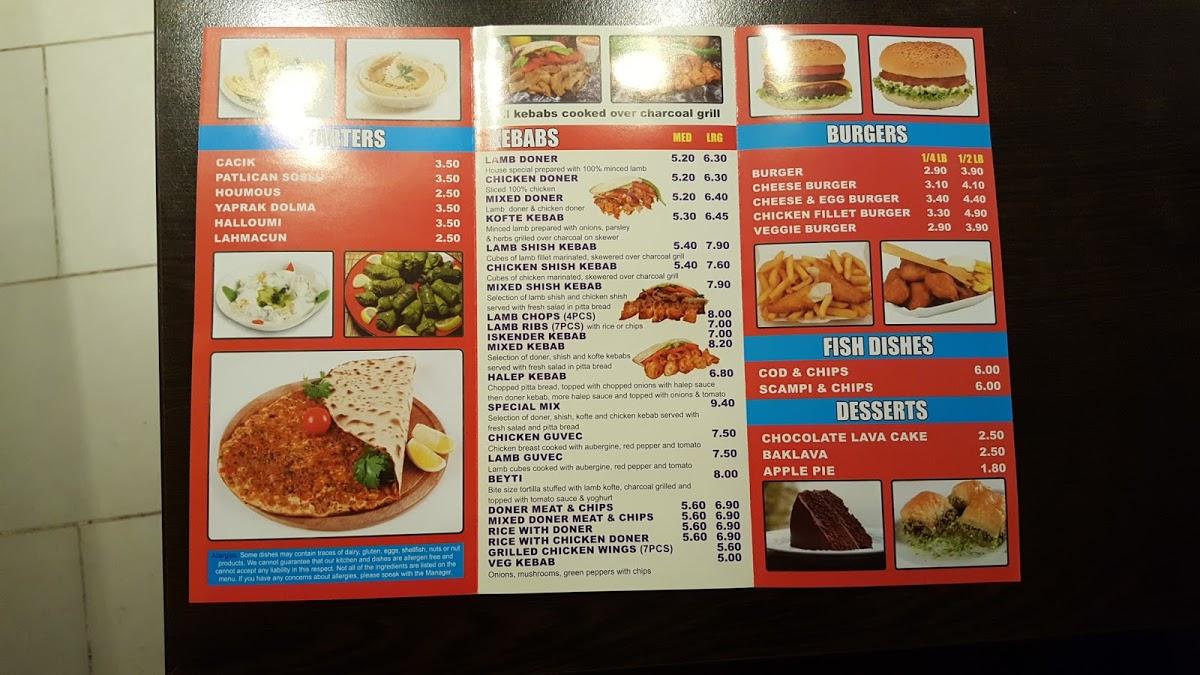 Menu at Kebab City restaurant, Harrow, 383 Station Rd