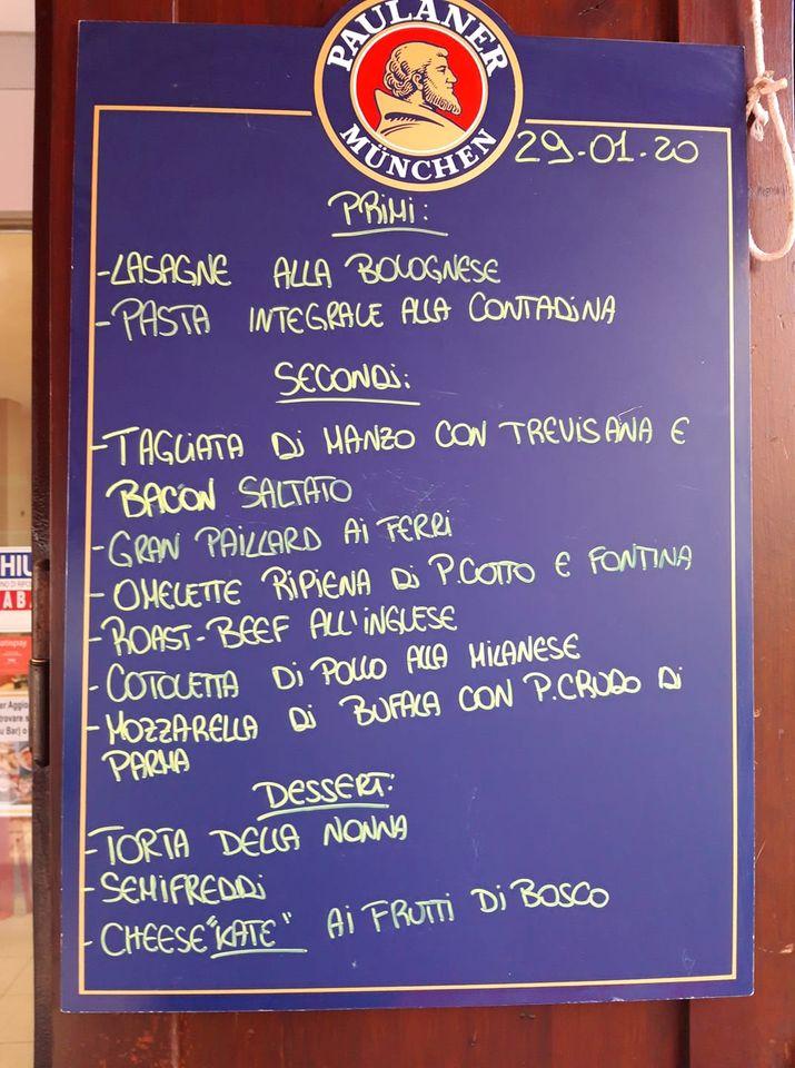 Menu at Manu Bar, San Donato Milanese