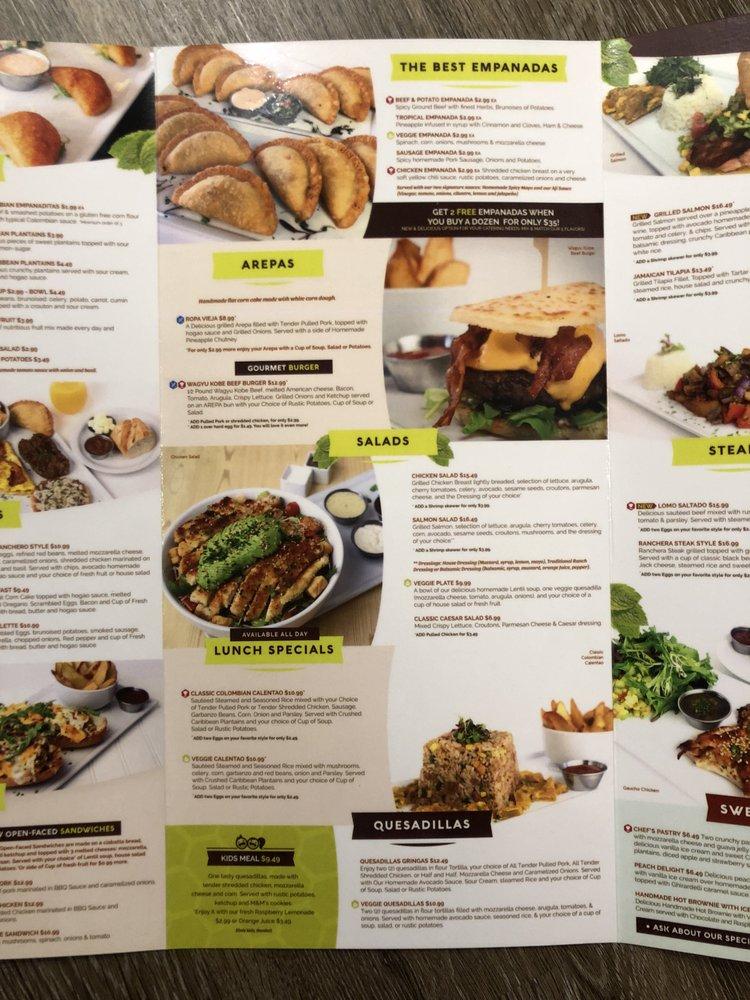 Menu at OBRA Bakery, Long Beach