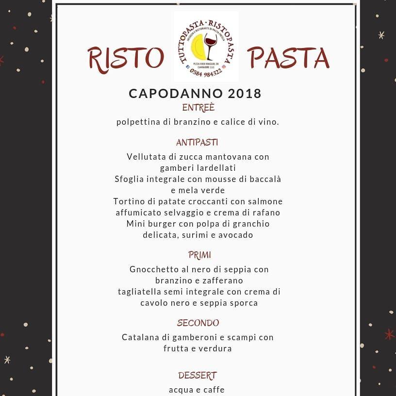 Speisekarte von RistoPasta - Tutto Pasta restaurant, Camaiore