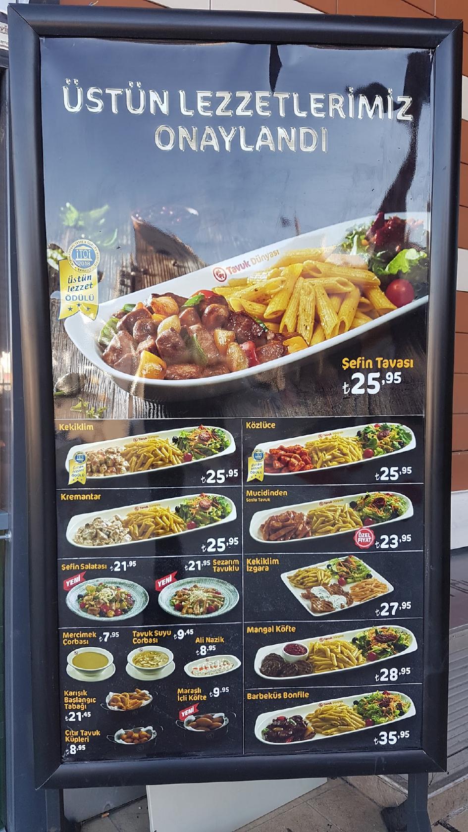 Menu at Tavuk Dünyası Ankara Batı Kent Meydan, Ankara, Batıkent Blv. No:225