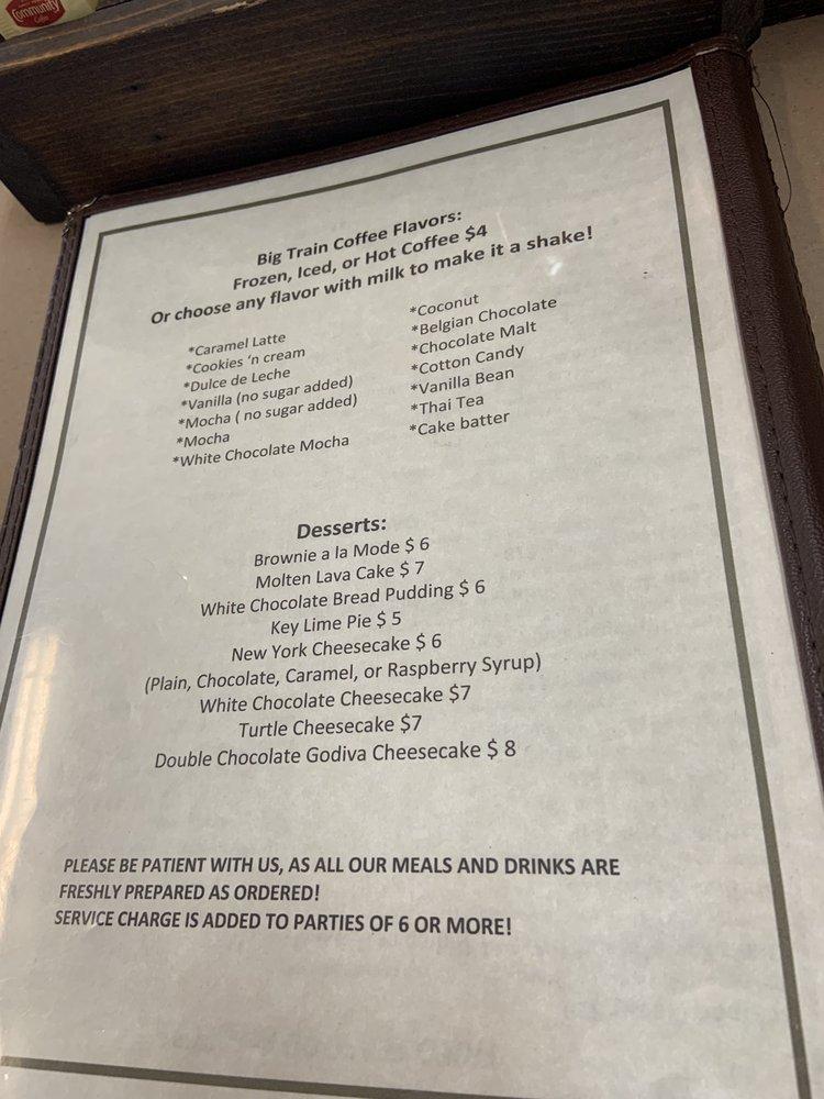 Menu at Cher Amie's Seafood Restaurant, Cut Off