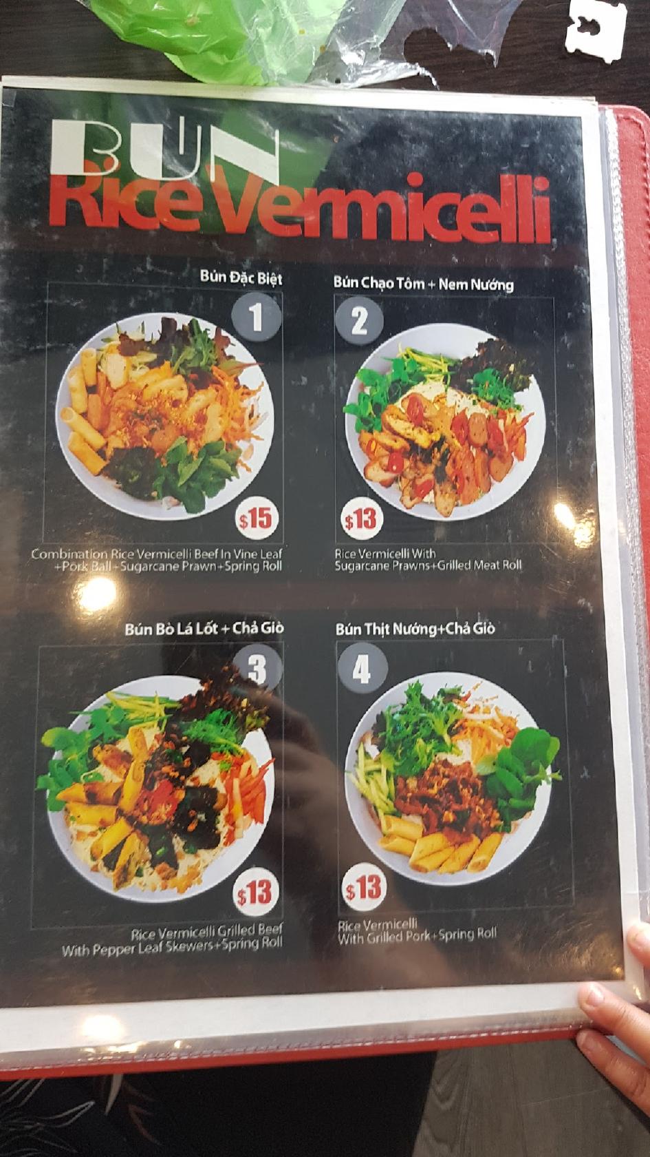 Menu at Pho Ngon Keysborough restaurant, Keysborough
