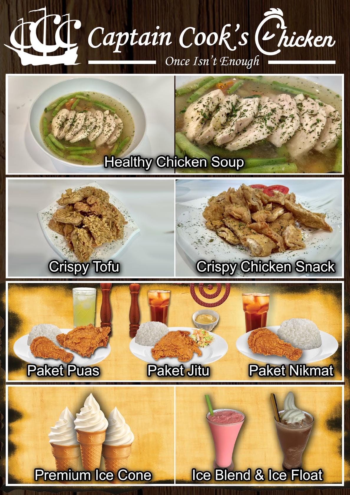 Menu at Captain Cook's Chicken @Murnimart restaurant, Pancoran