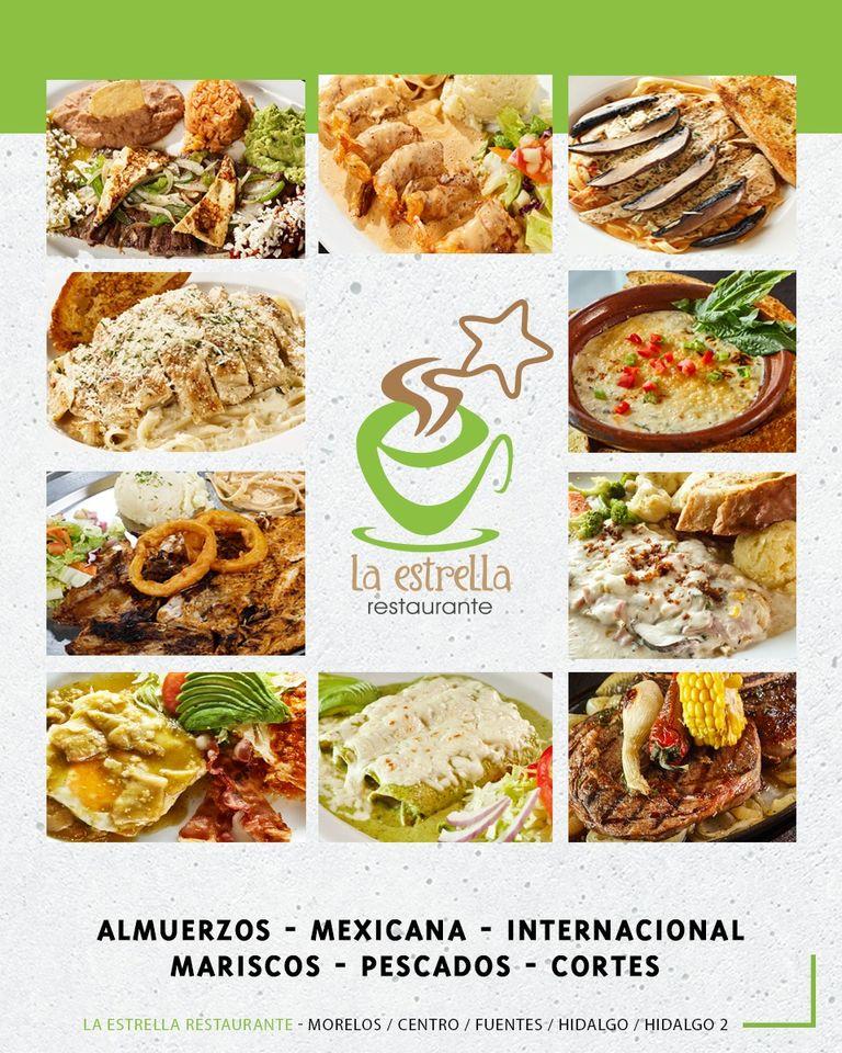 Menu at La Estrella Restaurante, Reynosa, Décima 321 - C