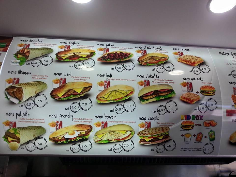 Menu at KOP & CROK pizzeria, Pontoise