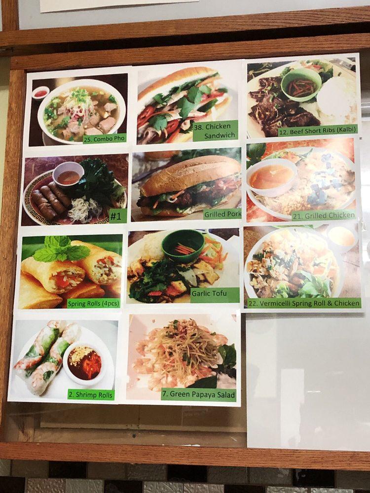 Menu at Niu Baguette restaurant, Honolulu