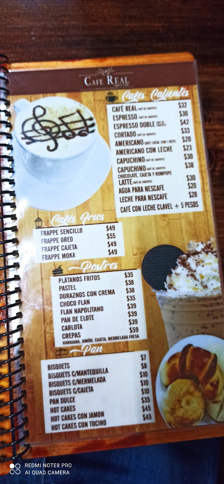 Carta de Café real, Poza Rica