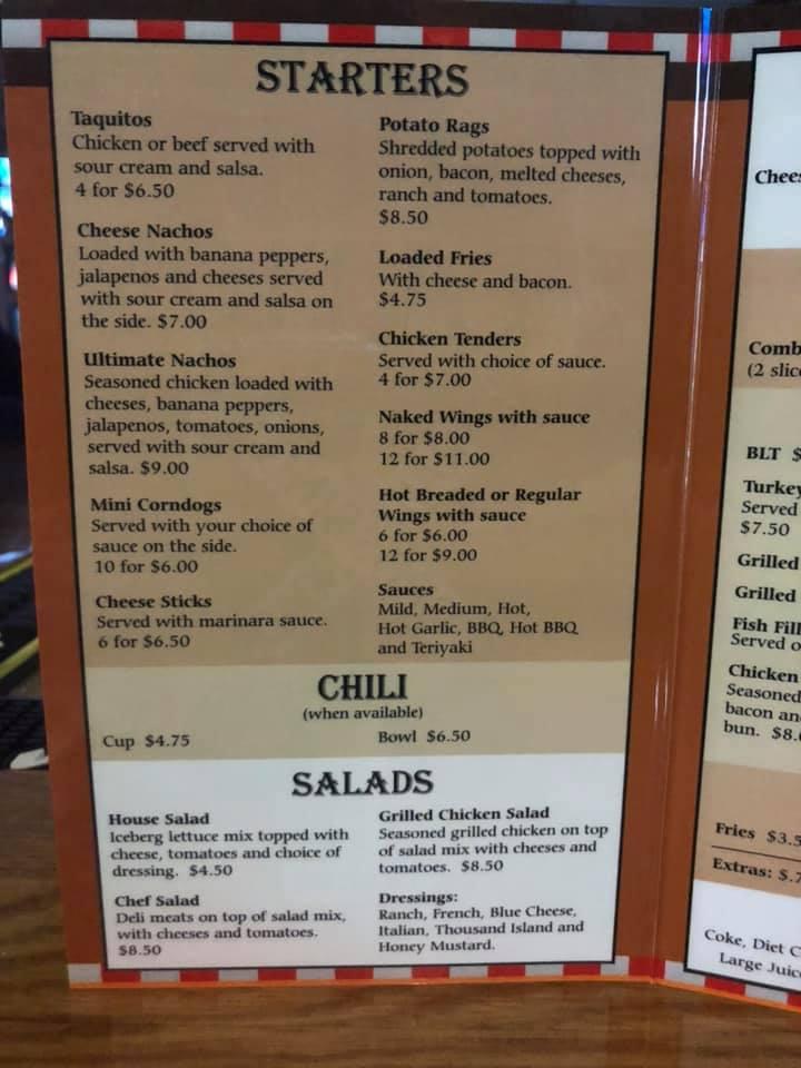 Menu at Hill Station pub & bar, Olde West Chester